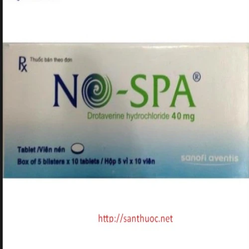 No-spa Tab.40mg - Thuốc giúp điều trị đau dạ dày, tá tràng hiệu quả