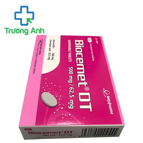 Biocemet DT 500mg/62,5mg-Thuốc điều trị nhiễm khuẩn của Imexpharm