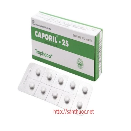 Caporil 25mg - Thuốc điều trị huyết áp cao hiệu quả