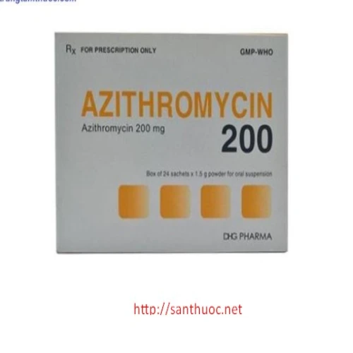 Azithromycin gói 200mg/1,5g - Thuốc điều trị nhiễm khuẩn hiệu quả của ...
