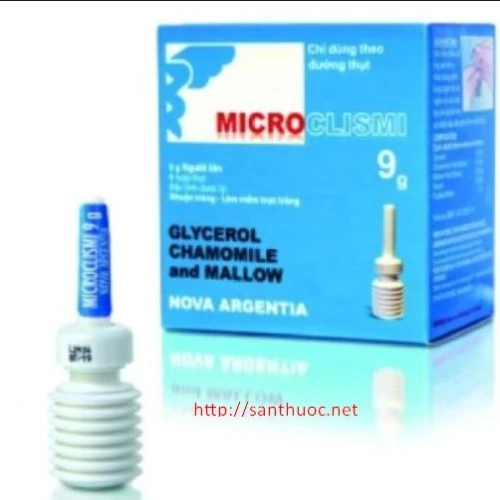 Microclismi 9g - Thuốc điều trị táo bón hiệu quả của Ý