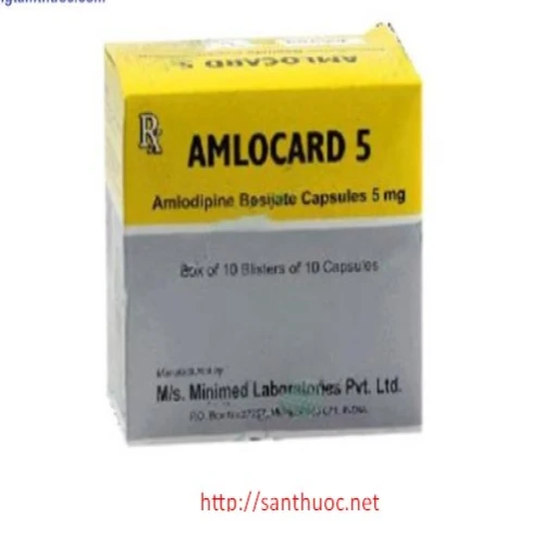 Amlocard 5mg - Thuốc điều trị cao huyết áp hiệu quả của Ấn Độ
