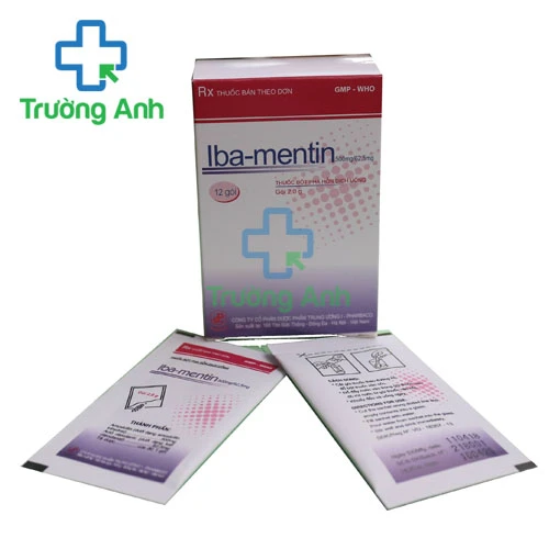 Iba-Mentin 500mg/62,5mg Pharbaco (bột) - Thuốc trị nhiễm khuẩn