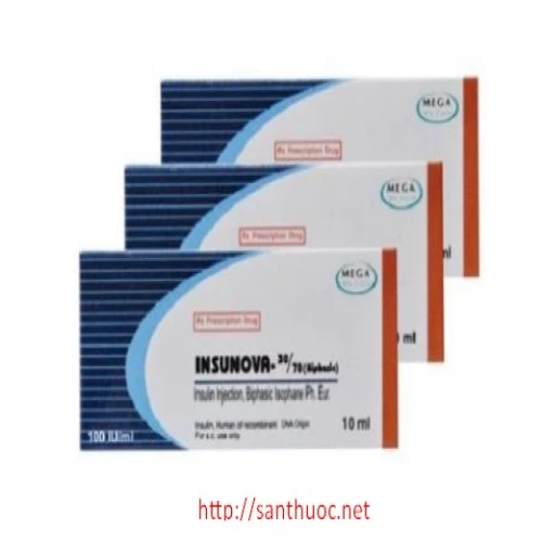 Insunova 30/70 100IU/1ml Inj.10ml - Thuốc điều trị bệnh tiểu đường hiệu quả