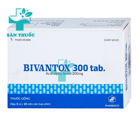 Bivantox 300 tab Pharbaco - Thuốc điều trị rối loạn cảm giác