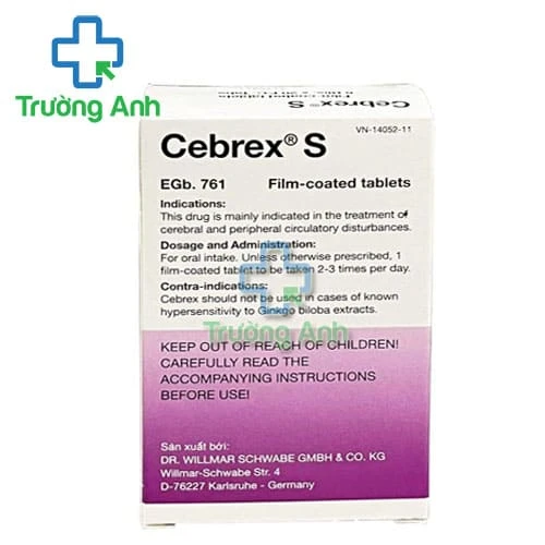 CEBREX S- Thuốc điều trị suy giảm trí nhớ hiệu quả của Đức