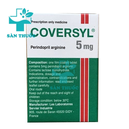 Coversyl 5mg - Thuốc điều trị huyết áp cao hiệu quả