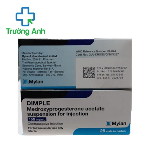 Dimple 150mg/ml Mylan - Thuốc phòng tránh thai của Ấn Độ