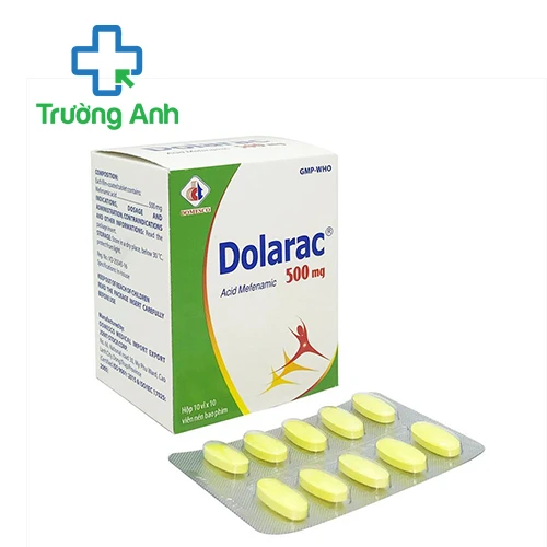 Dolarac 500mg Domesco (100 viên) - Thuốc giảm đau, hạ sốt
