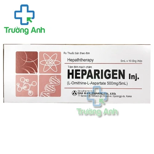 Heparigen Inj.500mg/5ml - Thuốc điều trị viêm gan, xơ gan hiệu quả