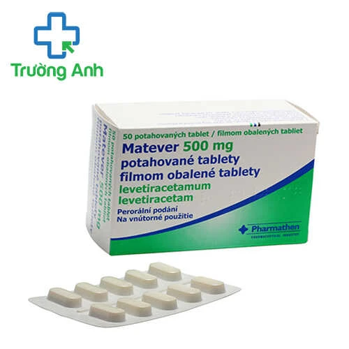 Matever 500mg Pharmathen - Thuốc trị động kinh cục bộ của Pháp