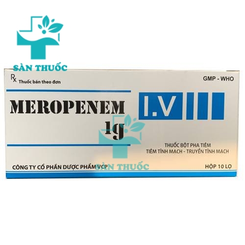 Meropenem 1g VCP - Thuốc điều trị các bệnh nhiễm khuẩn nặng