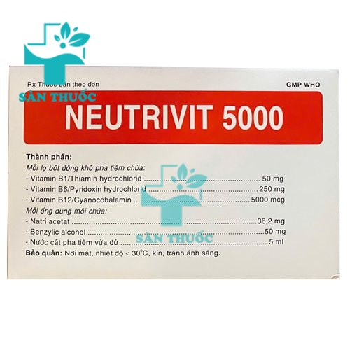 Neutrivit 5000 - Thuốc điều trị các bệnh thiếu hụt vitamin nhóm B