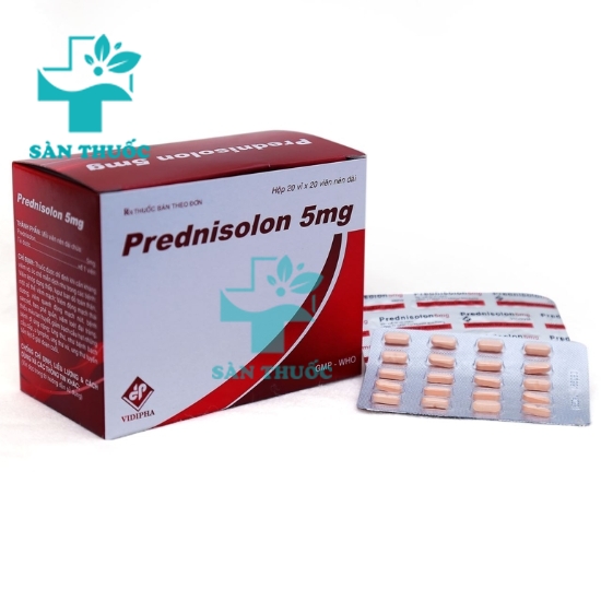 Prednisolon 5mg Vidipha - Thuốc chống viêm hiệu quả, nhanh chóng