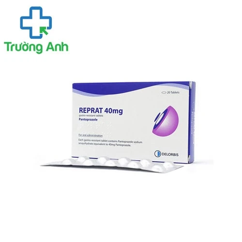 Reprat 40mg - Thuốc điều trị viêm loét dạ dày, tá tràng hiệu quả