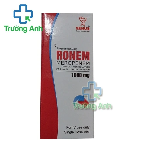 Ronem 1000mg Venus - Thuốc trị nhiễm khuẩn hiệu quả của Ấn Độ