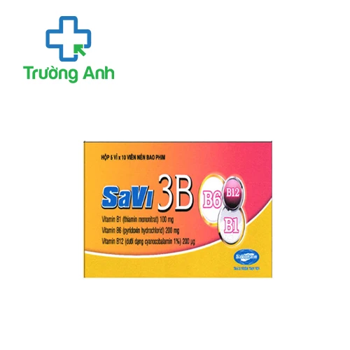 SaVi 3B Savipharm (hộp 5 vỉ) - Thuốc điều trị thiếu vitamin B