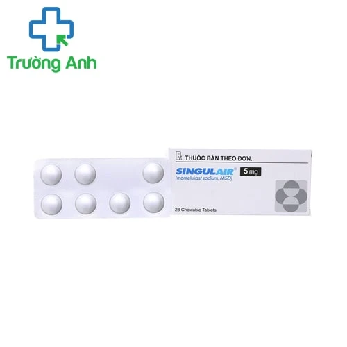 Singulair 5mg MSD - Thuốc điều trị hen phế quản của Anh