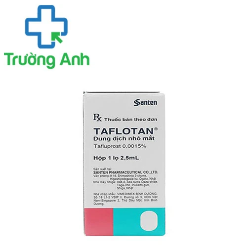 Taflotan 2,5ml - Thuốc điều trị tăng nhãn áp của Santen