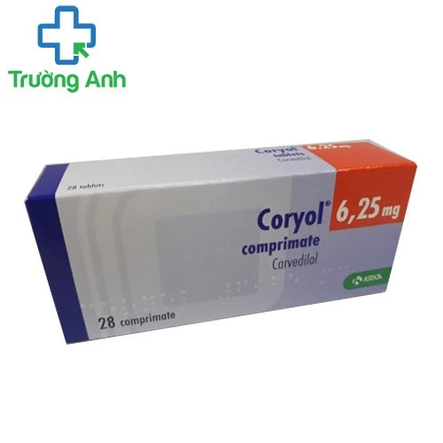 Coryol 6.25mg - Thuốc điều trị tăng huyết áp của Slovania