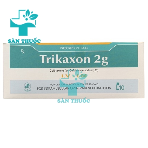 Trikaxon 2g - Thuốc điều trị nhiễm khuẩn hiệu quả của Pharbaco