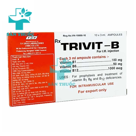 Trivit B - Thuốc giúp bổ sung vitamin nhóm B hiệu quả