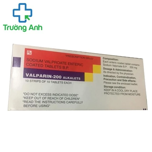 Valparin 200mg Torr - Thuốc điều trị động kinh hiệu quả