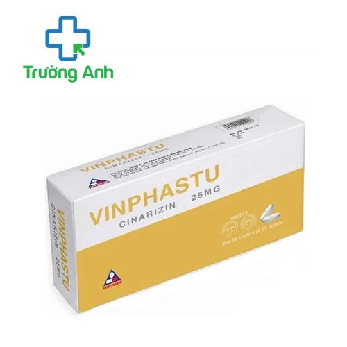 Vinphastu 25mg Vinphaco - Thuốc điều trị chứng chóng mặt, ù tai