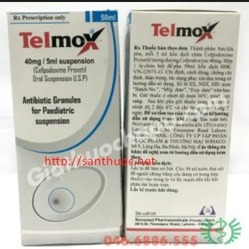 Telmox 40mg/5ml - Thuốc điều trị nhiễm khuẩn hiệu quả của Pa Kít Xtan