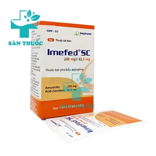 Imefed SC 250mg/62,5mg Imexpharm - Thuốc điều trị nhiễm khuẩn