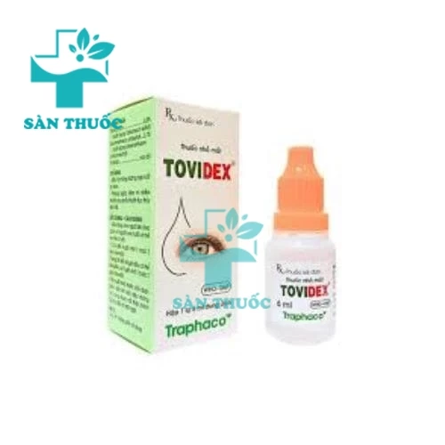Tovidex (0,3% + 0,1%) Traphaco - Thuốc trị nhiễm khuẩn mắt