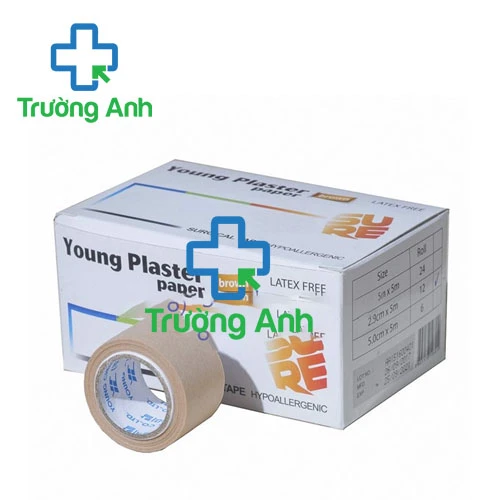 Young Plaster Paper 1.25cm x 5m (brown) - Giúp cố định vết thương