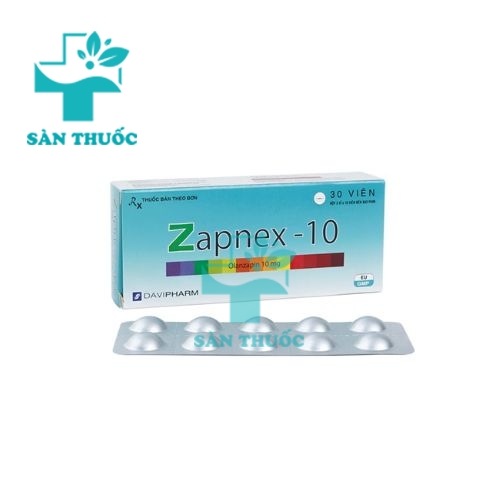Zapnex 10mg - Thuốc điều trị bệnh tâm thần phân liệt hiệu quả